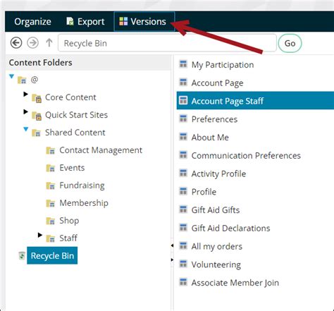Purging Or Restoring Deleted Content Records