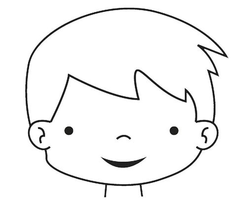 Dibujo De La Cara De Un Niño Para Imprimir Y Colorear Rostros Para