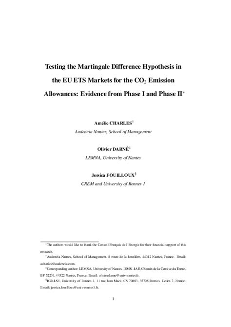 pdf testing the martingale difference hypothesis in co2 emission