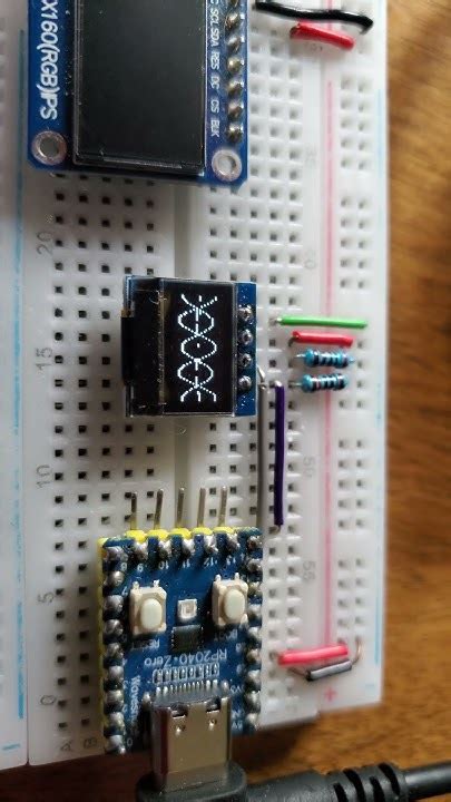 rp2040 zero circuitpython 8 with a 72x40 ssd1306 oled test youtube