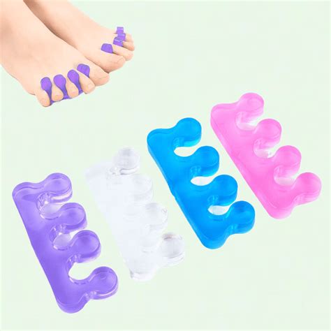 Toe Separators Set Of 8 Silicone Pedicure Toe Separators For Ingrown