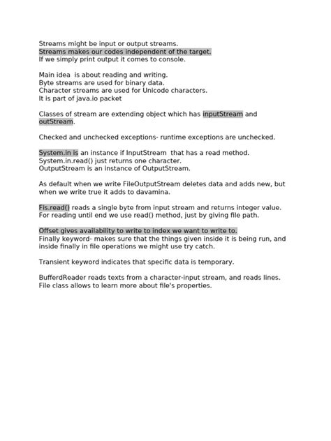 Streams Might Be Input Or Output Streams Pdf