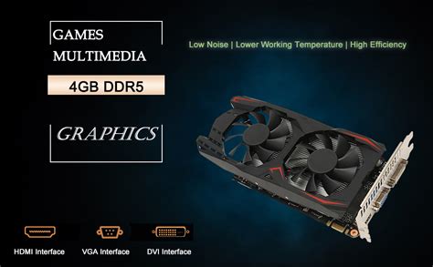 4gb Ddr5 Game Graphics Card Dual Fan Gtx1050ti 128bit Rapid Cooling