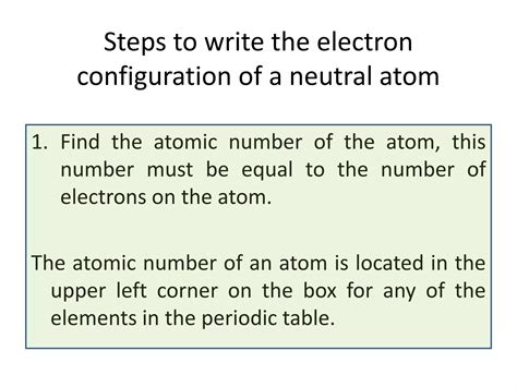 How To Write Electron Configurations PPTX
