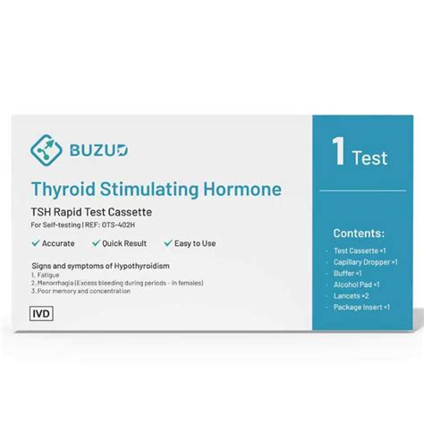 Buzud Thyroid Stimulating Hormonetsh Rapid Test Shopee Singapore