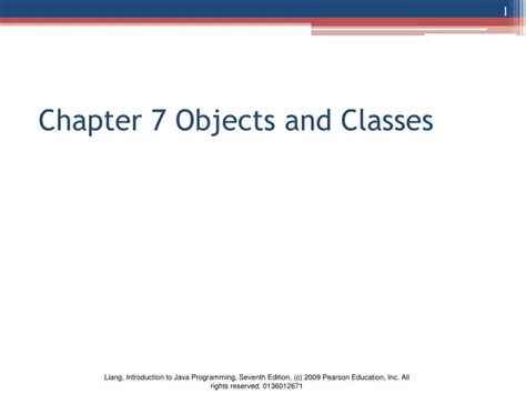 Ppt Chapter 7 Objects And Classes Powerpoint Presentation Free Download Id9566836