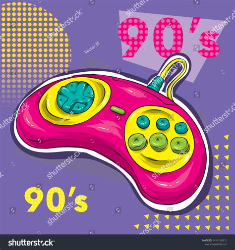 Gamepad Console Game Game Controller Vector Stock Vector Royalty Free