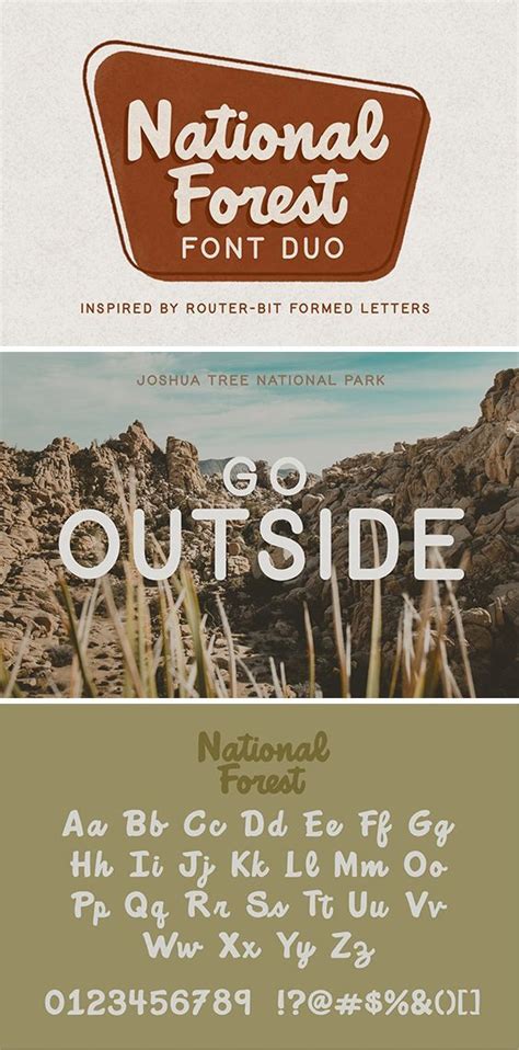 🏞️ National Forest Font Duo Elevate Your Brand With Earthy Aesthetics