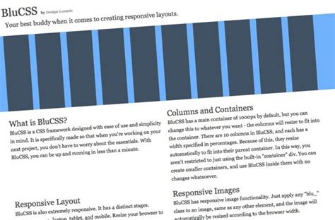 bluecss versátil framework css pixelco tech