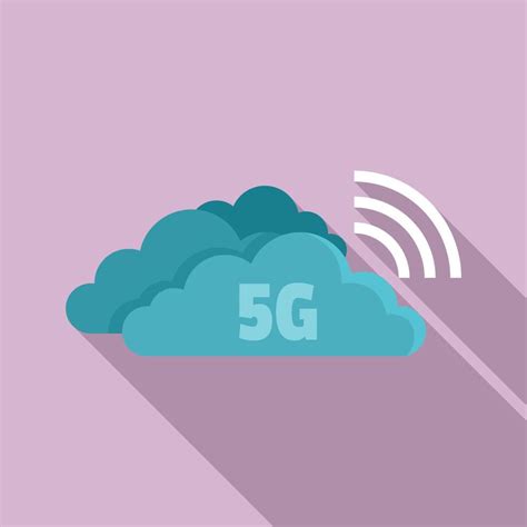 5g Cloud Technology Icon Flat Style 14577626 Vector Art At Vecteezy