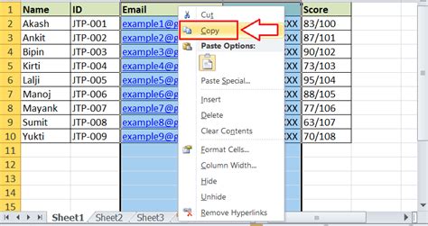 Excel 如何移动列 极客笔记
