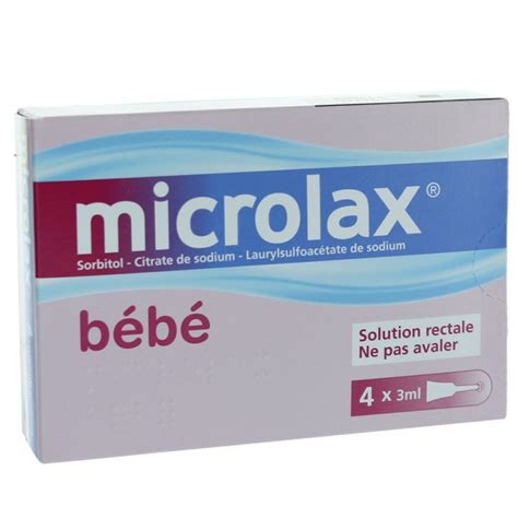 Microlax Bébé 4 X 3 Mlunivers Pharmacie