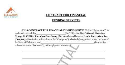 Elevation One Group Client Agreementapplication Dochub