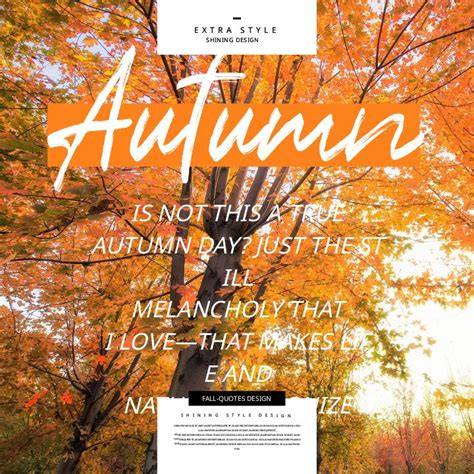 Edit Simple Autumn Influence On Social Media Template For Your Design
