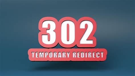 Premium Photo Error 302 Found 3d Render Illustration