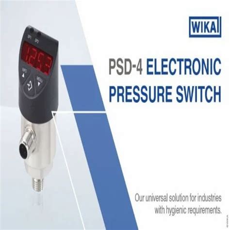 Wika Psd 4 Digital Pressure Switch 700 Bar Contact Material Silver