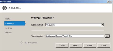 Asp Net MVC Publish With File System Tutlane