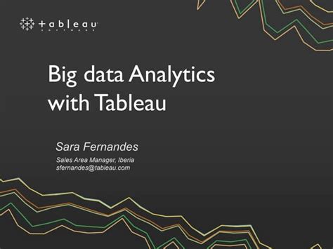 Tableau Big Data Analytics With Tableau Ppt
