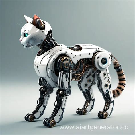 Futuristic Robotic Cat Companion Ai Art Generator