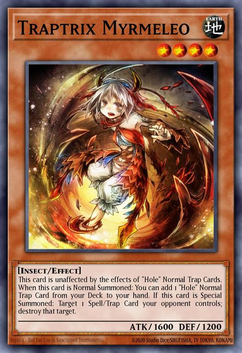 Traptrix Myrmeleo Yu Gi Oh Card Database Ygoprodeck