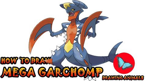 How To Draw Mega Garchomp