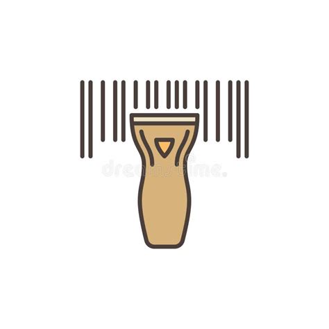 Bar Code Scanner Vector Barcode Scanning Concept Colored Icon Stock