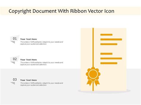 Copyright Document With Ribbon Vector Icon Ppt Powerpoint Presentation