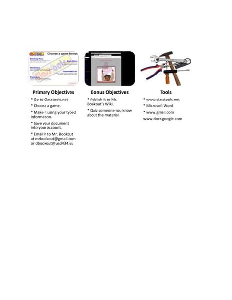 Primary Objective Template Pdf