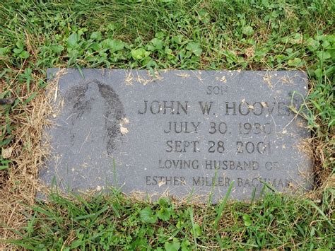 John Wesley Hoover 1930 2001 Find A Grave Memorial