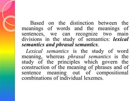 An Introduction To Semanticsppt Science