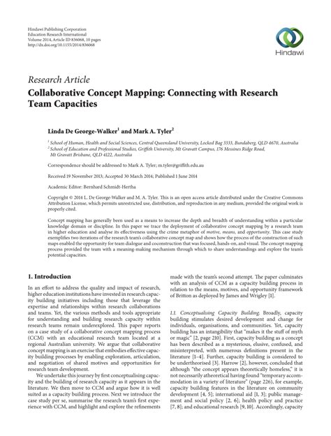 Pdf Collaborative Concept Mapping Connecting With Research Team