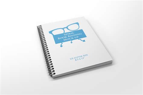 موکاپ کتاب و دفترچه فنری Spiral Book Binding Mockups ایران جی اف ایکس