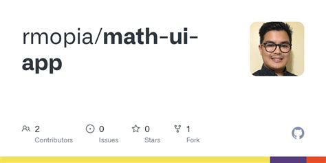 GitHub Rmopia Math Ui App
