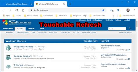 Change Material Design UI Layout For Top Of Google Chrome In Windows Tutorials
