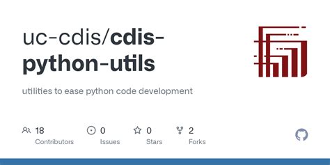 Github Uc Cdiscdis Python Utils Utilities To Ease Python Code