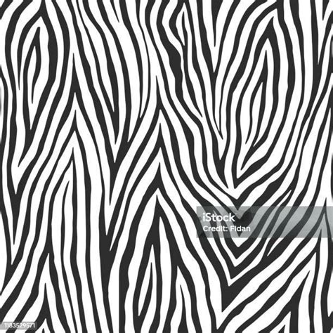 원활한 벡터 흑백 얼룩말 모피 패턴입니다 세련 된 야생 얼룩말 프린트 직물 직물 디자인 표지 광고 배너 등 10 Eps 디자인에