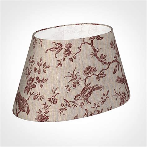 Oval Shades Jim Lawrence 45cm Sloped Oval Shade In Red Printed