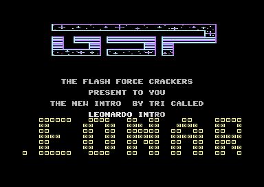 CSDb Leonardo Intro By Flash Force Crew CSDb Leonardo Intro By Flash Force Crew