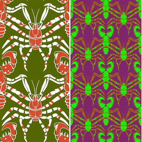 Deep Sea Crustacean With Segmented Light Patterns Modular De Nature