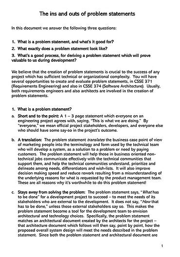 6 Free Problem Statement Templates