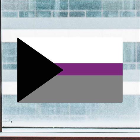 Demi Sexual Flag LGBTQIA Pride Flag Full Color Static Window Cling Etsy