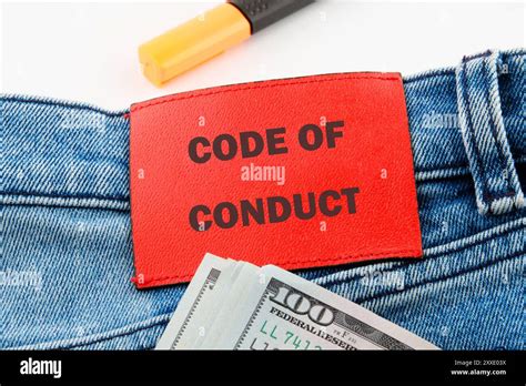 Code Of Conduct Symbol Business And Code Of Conduct Concept Copy