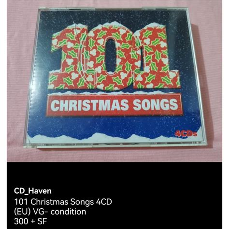101 Christmas Songs 4cd Unsealed Shopee Philippines