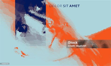 점으로 만든 추상적 인 남자 머리 표지 디자인 템플릿 3d 벡터 일러스트레이션 광고 마케팅 또는 프리젠 테이션에 사용할 수 있습니다 사람 얼굴에 대한 스톡 벡터 아트 및