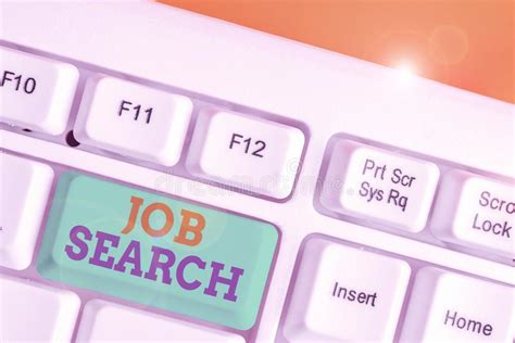 Handwriting Text Writing Job Search Concept Meaning An Act Of