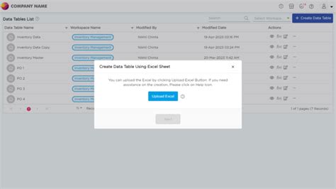Excel Sheet To Data Table In Seconds