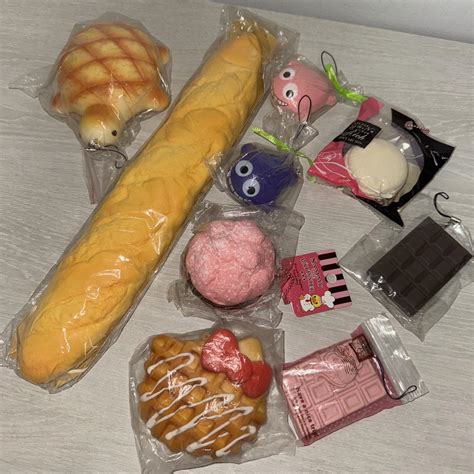 Squishy Lot Rare Kawaii Sammy Cream Puff Crackling Depop