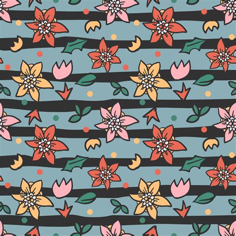 Flower Seamless Pattern Floral Pattern 506332 Vector Art At Vecteezy