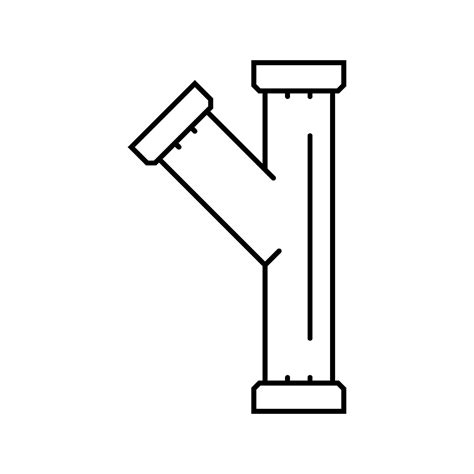 Steel Pipeline Line Icon Vector Illustration 35268724 Vector Art At Vecteezy