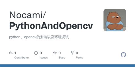 Github Nocami Pythonandopencv Pythonopencv